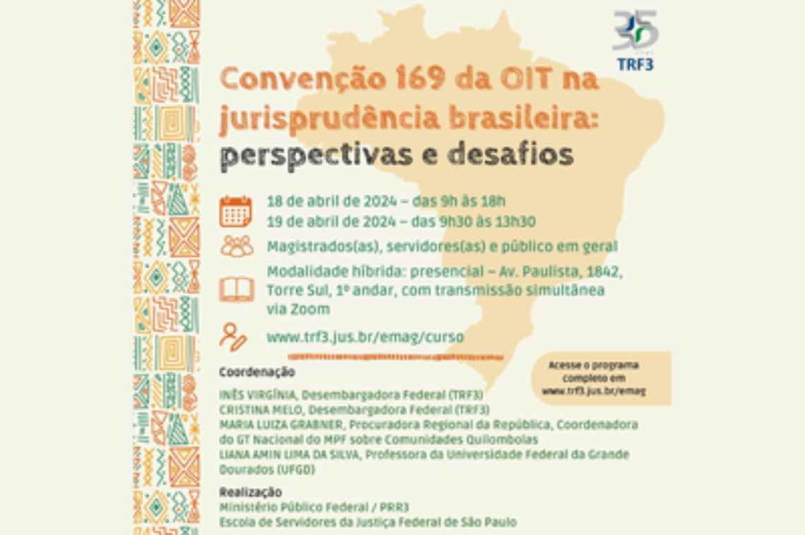 MPF na 3ª região promove evento sobre a Convenção 169 da OIT na ...